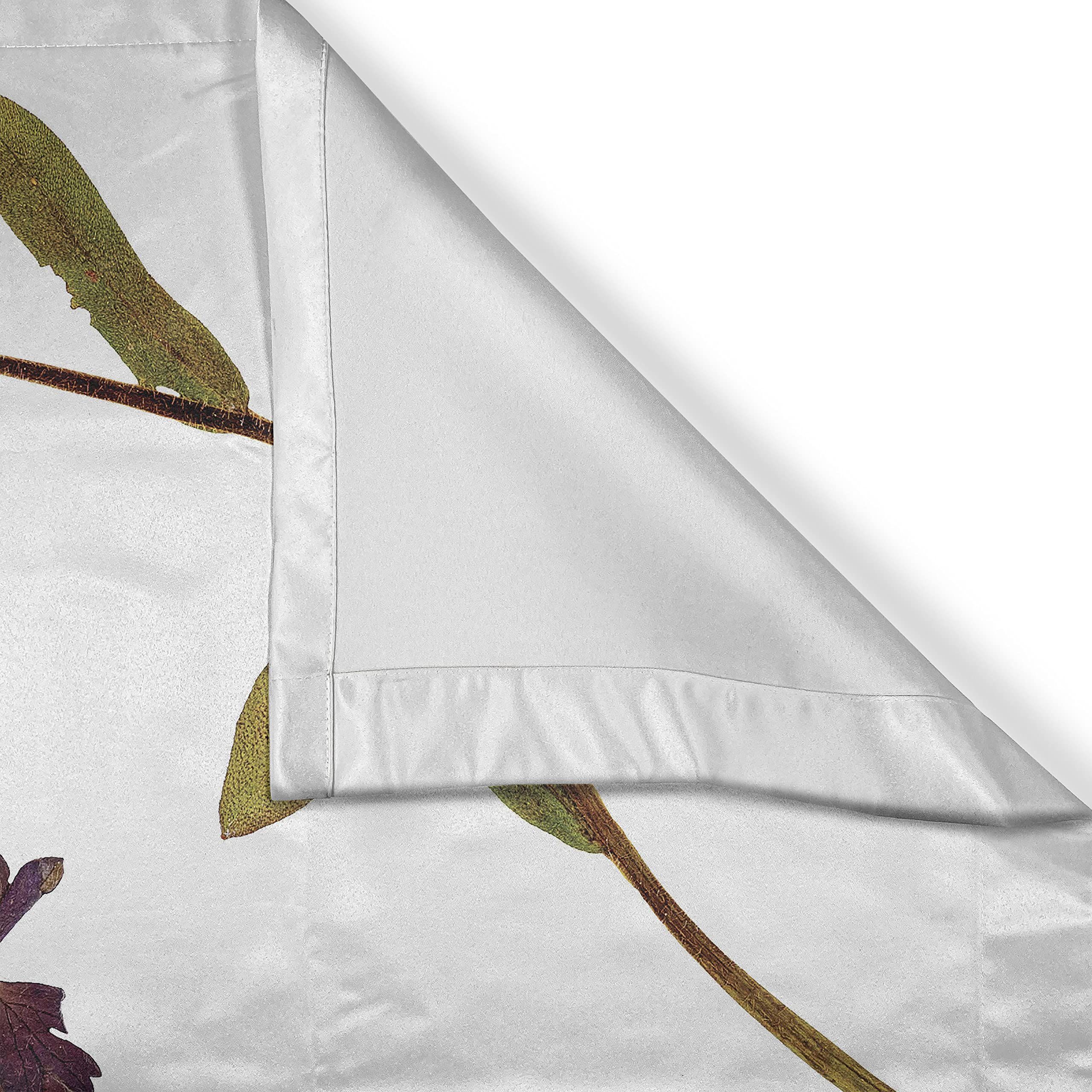 Ambesonne Flower Kitchen Curtains, Book Dried Flowers Lilacs Daisies Tulips Leaves Garden Plants Buds Art Print, Window Drapes 2 Panel Set for Kitchen Cafe Decor, 55" x 39", Sage Green