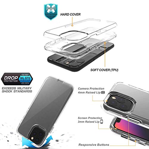 MUNDAZE Design Your Own iPhone Case, Dual Layered Personalized Photo Phone case for iPhone 11 Pro Max Custom Case