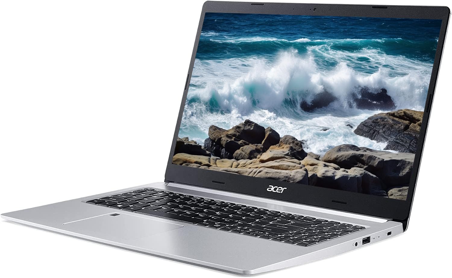 Acer 15.6'' Aspire 5 Slim Laptop with Backlit KB & Fingerprint Reader, AMD Ryzen Quad-Core Processor, 36GB RAM, 1TB SSD, RJ-45 Ethernet Port, Wi-Fi 6, Webcam, HDMI, NLY MP, Windows 11, Silver