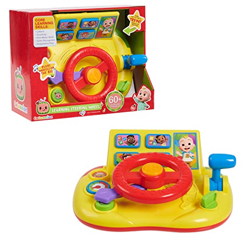 CoComelon Learning Steering Wheel, Learning & Education, Officially Licensed Kids Toys for Ages 3 Up, Gifts and Presents by Just Play