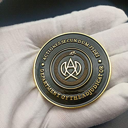 Aiyee Black Coins,Collecting Coins Black Metal Adjudicator Coin,1pcs