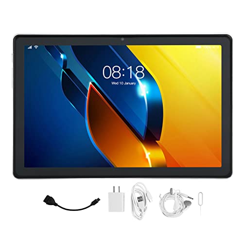 5G WiFi Tablet, 10 Inch HD Tablet IPS 8800mAh Battery 100240V 20MP Camera Music US Plug