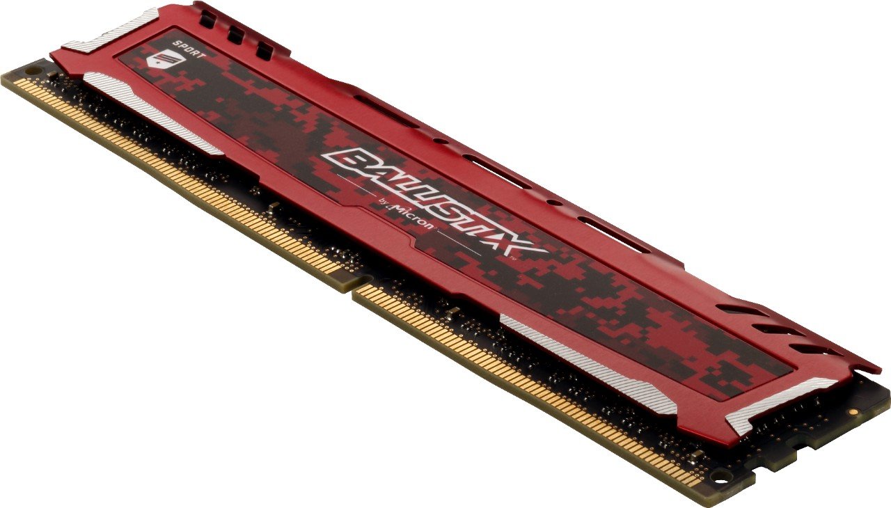 Crucial Ballistix Sport LT 3200 MHz DDR4 DRAM Desktop Gaming Memory Single 16GB CL16 BLS16G4D32AESE (Red)