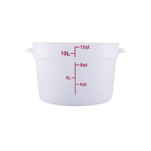 CenPro 29A-055 Round Food Storage Container - 12 Qt. Capacity - Translucent - NSF