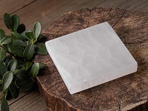 CrystalsAhoy 3 Pack of 6 Selenite Square Charging Plates