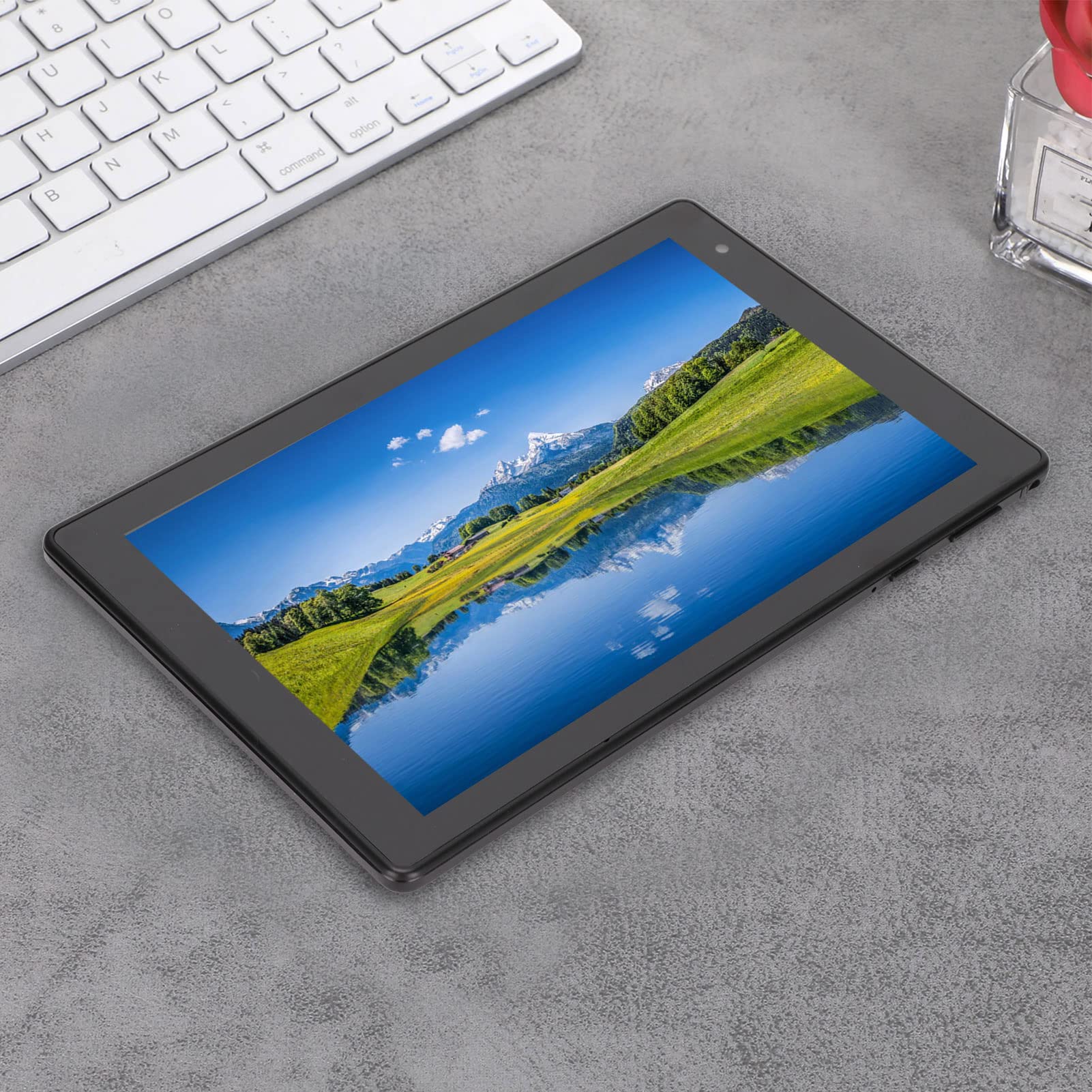 8Inch Tablet, RAM 4GB ROM 64GB Memory, 8+16M Pixels, Dual SIM Dual Standby, WCDMA 3G Call, WiFi, 8000mAh Battery Tablet (Blue)