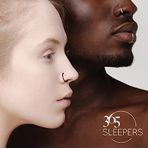 365 SLEEPERS Sterling Silver Hinged Unisex Sleeper Earrings Nose Hoop Segment Ring Hand Made In Australia Nickel Free Hypoallergenic 8mm - 18mm