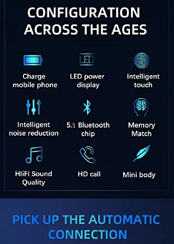 ActivePur Wireless F9 TWS Stereo Earbuds Bluetooth with 2000 mAh, Wireless Charging Case, Easy Pairing, LED Charge Display, Noise Cancelling, Phone Calls, IPX4 Waterproof.