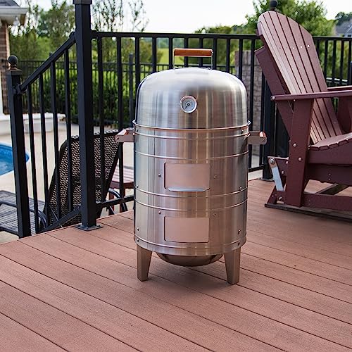 Americana Stainless Steel Charcoal Water Smoker