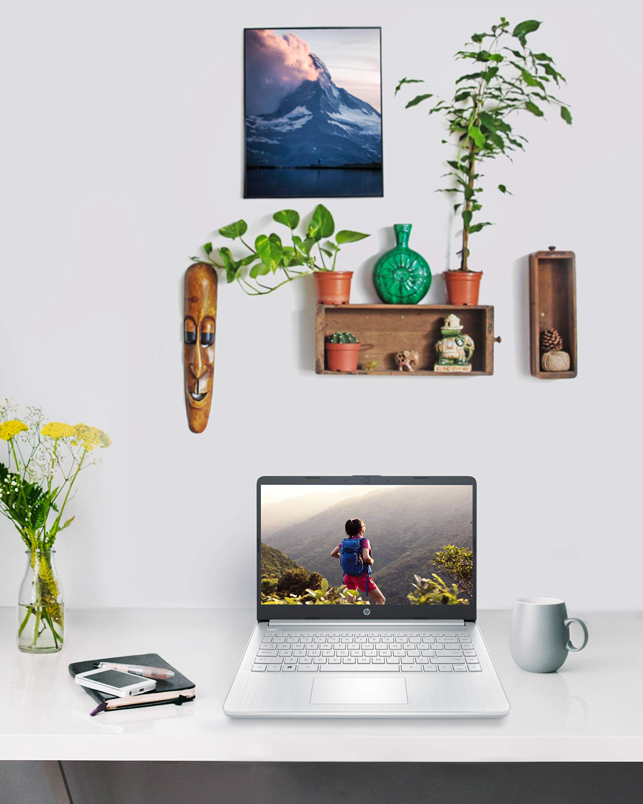 HP 14 Laptop, AMD Athlon Gold 3150U, 4 GB RAM, 128 GB SSD Storage, 14-inch HD Display, Windows 10 in S Mode, Long Battery Life, Webcam with Dual Mics, Thin & Light Design (14-fq0090nr, 2021)