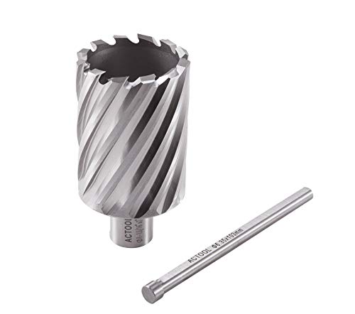 ACTOOL 1-13/16" Diameter × 2" Depth of Cut HSS ANNULAR Cutter with 3/4'' Weldon Shank