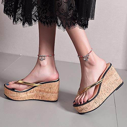 justHIGH Women Summer Sandals Casual Bohemia Gladiator Wedge Shoes Ankle Strap Casual Outdoor Platform Shoes