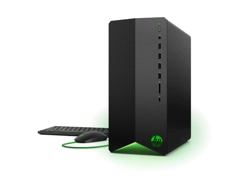 2022 Newest HP Pavilion Gaming Desktop Computer, AMD 6-Core Ryzen 5 5600G Processor(Beat i7-10700K), AMD Radeon RX 5500, 16GB RAM, 1TB PCIe NVMe SSD, Mouse and Keyboard, Win 10 Home + Accessories