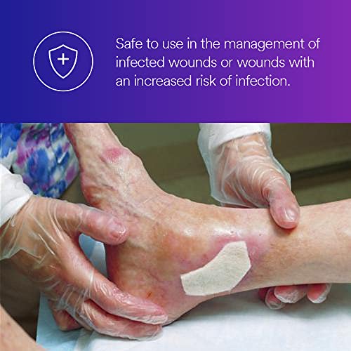 3M™ Tegaderm™ Alginate AG Silver Dressing 90305, Square, 6 IN X 6 IN 5/Carton 4 Cartons/Case