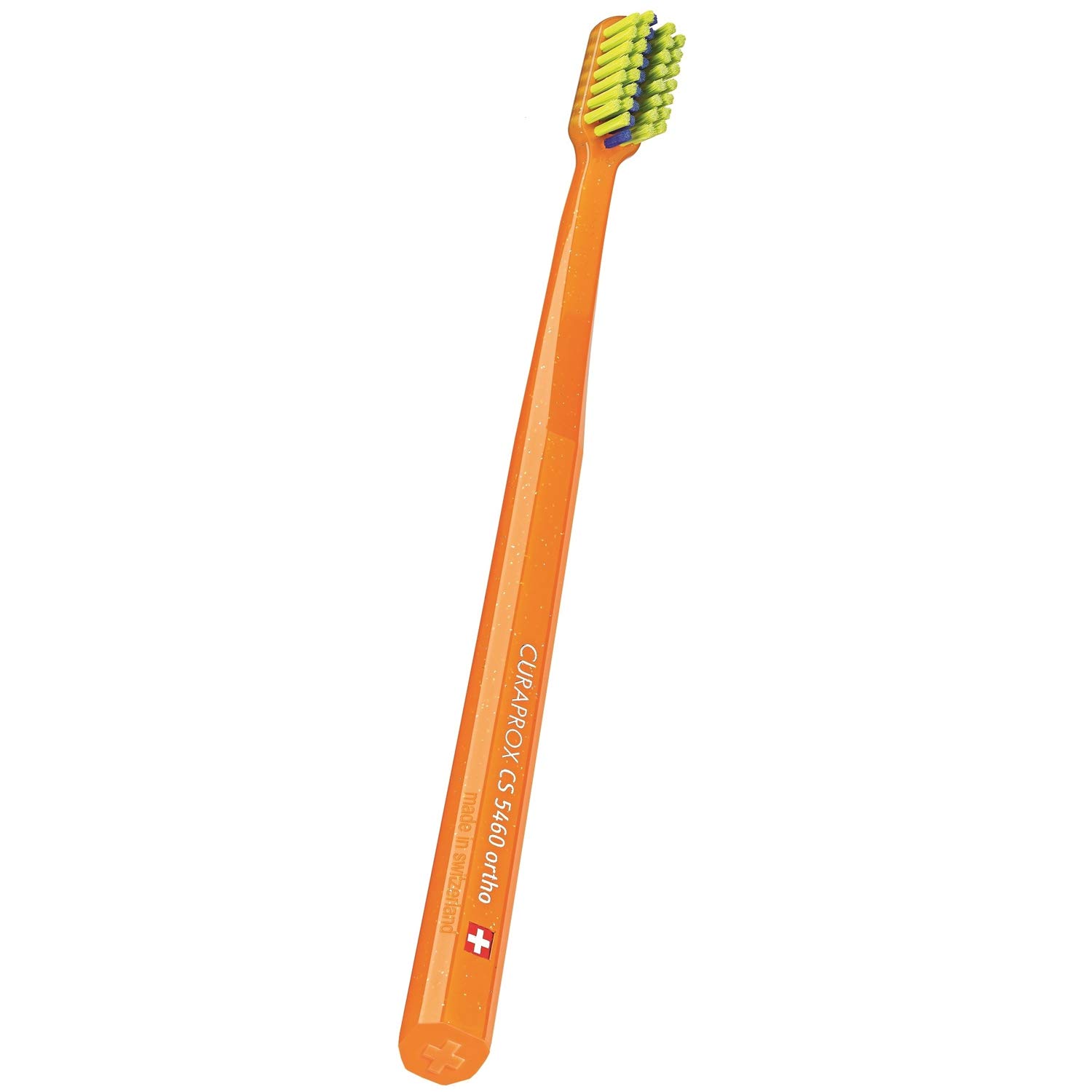 Curaprox CS 5460 Ultra-Soft Orthodontic Toothbrush for Braces with Ultra-Fine Filaments & Compact, Slightly Angled Toothbrush Head for Improved Tooth & Gum Health