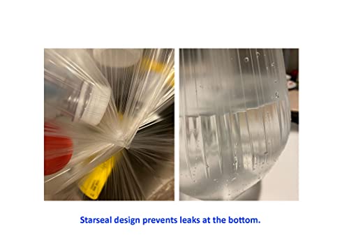 TYPLASTICS 55 Gallon Clear Trash Can Liners - 36" x 60" - HD Garbage Bags - Case of 200