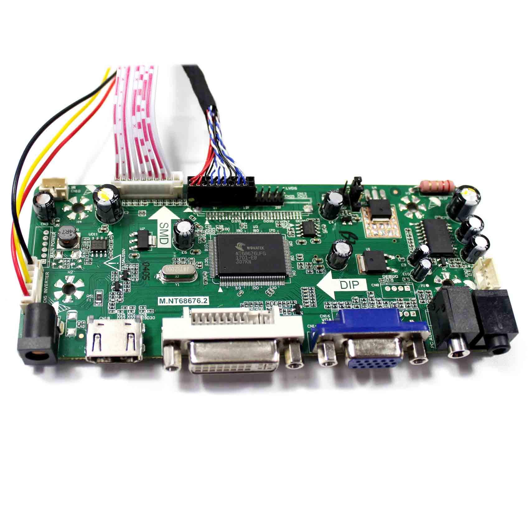 VSDISPLAY HD-MI VGA Audio LCD Controller Board for 18.5" 1366x768 2ccfl Backlight 30pin LVDS LCD, Such as M185XW01 M185WX1-501 LP185WH1 M185B1 G185XW01 V0 V185V1-L02/L03/L11 HT185WX1-100