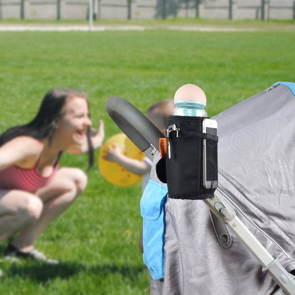 Cup Holder,Stroller Bottle Holders,Insulated,Thermal,Waterproof Anti-Slip Cup Drink Holder for Universal Stroller,Bike,Yeti,Huffy,Mountain,Pushchair,Wheelchair