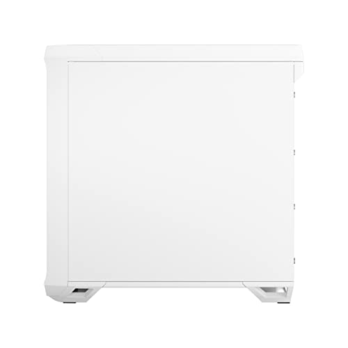 Fractal Design Torrent Compact White - Clear Tint Tempered Glass Side Panel - Open Grille for Maximum air Intake - Two 180mm PWM Fans Included - Type C - ATX Airflow Mid Tower PC Gaming Case