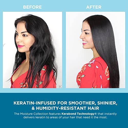 KERATHERAPY Keratin Infused Moisture Shampoo, 33.8 fl. oz., 1000 ml - Anti Frizz Moisture Shampoo for Oily Scalp and Dry Ends - Kerabond Technology, Aloe Vera, & Willow Bark - Sulfate & Paraben Free