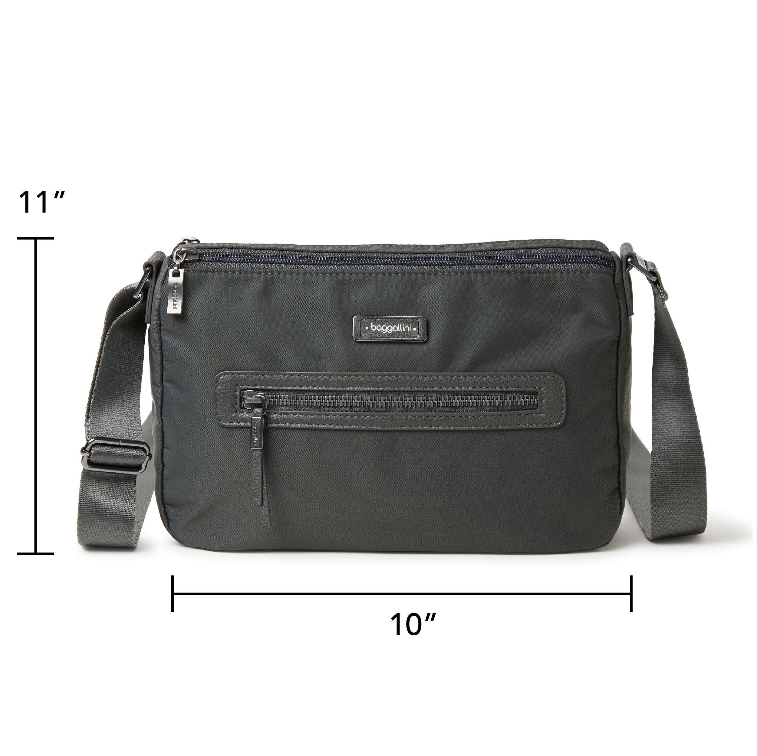 Baggallini womens Crossbody, Grey, One Size US