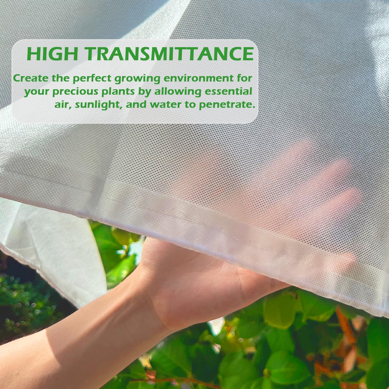 6 Pack Plant Covers Frost Protection Bag Winter Drawstring Plant Covers Winter Reusable Plants Jacket for Fruit Tree Shrub Potted Plants (24" x 31.5")