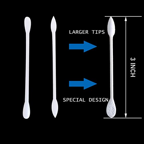 375pcs Precision Cotton Swabs, Double-ended Cotton Buds with Pointed and Flat Tips, Excellent Beauty Tools for Effective Makeup and Personal Care