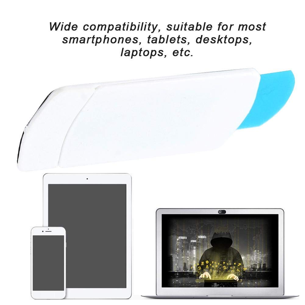 Webcam Cover Ultra Thin Plastic Lens Cap Cover Anti-hacker Privacy Security Suitable for Smartphones Tablets Desktops Laptops(white)