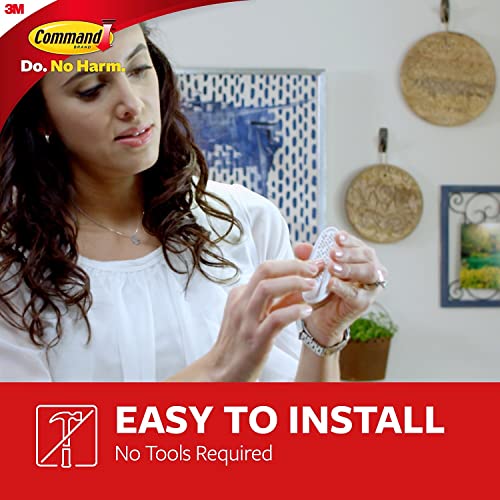 Command 17001Es Reusable Adhesive Hooks, Medium, Holds 3 Lb., 2/Pk, We