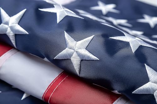 American Flag,3x5 ft 210D American Flag Outdoor The Strongest, Longest Lasting, 3x5 ft 210D. Embroidered Stars Sewn Stripes Brass Grommets Foot…