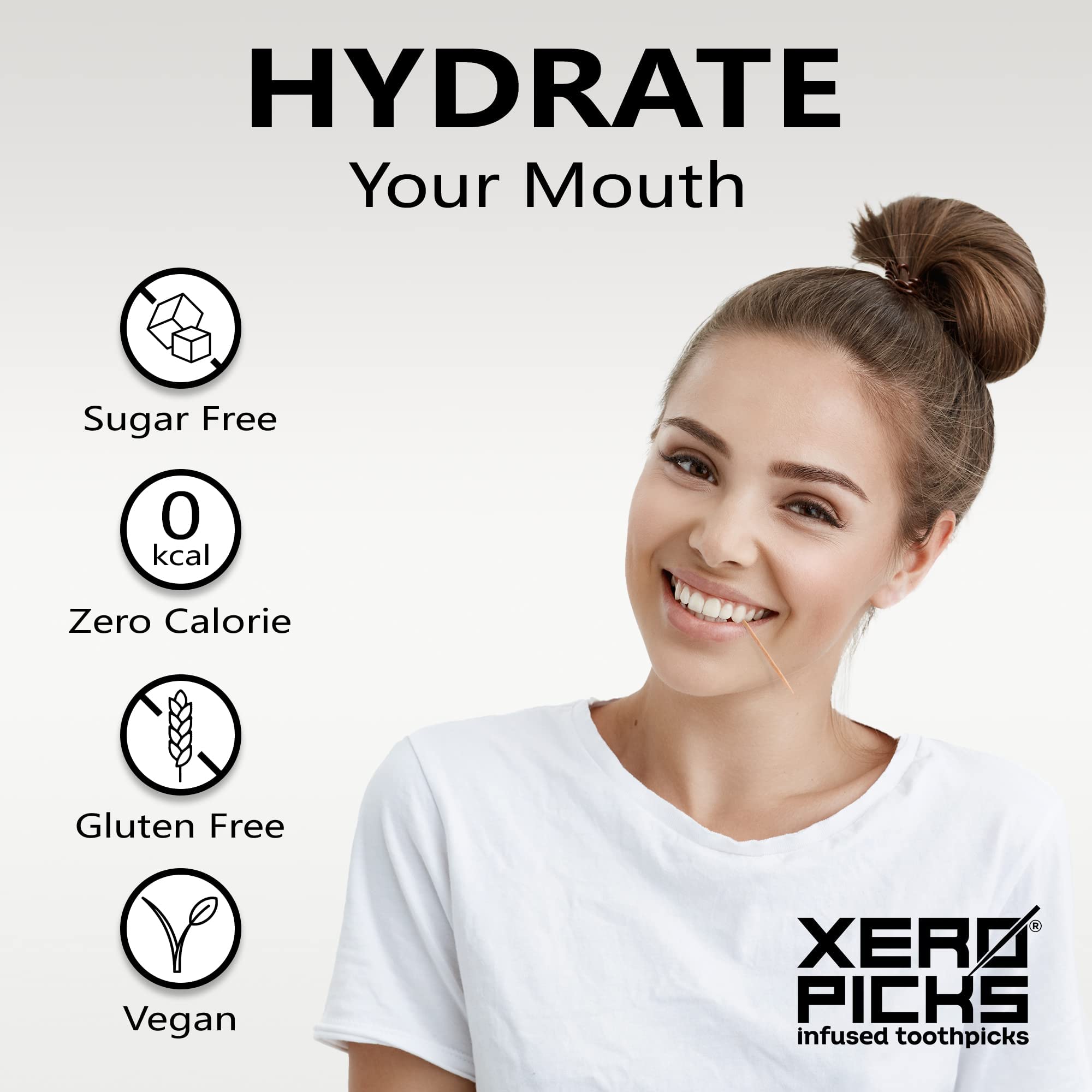 Xero Picks Dry Mouth - Infused Flavored Toothpicks for Long Lasting Fresh Breath & Dry Mouth Prevention (1 Pack - Wintergreen)