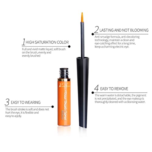 Rechoo Matte Liquid Eyeliner Set, 16 Colors Matte & Metal Waterproof Highly Pigmented Eye Liner Pencil/Superstay Liquid Eyeliner