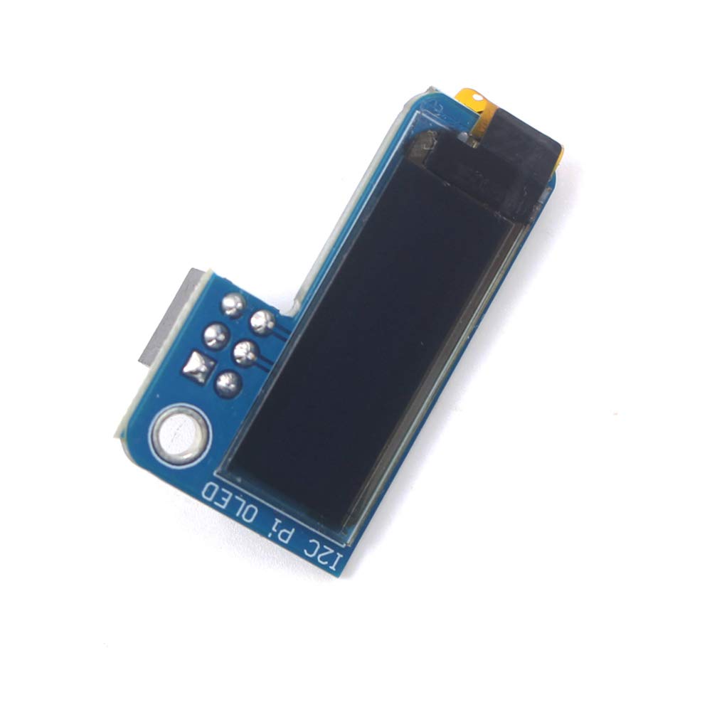 Stemedu 2PCS PiOLED 0.91inch OLED Display Module 128X32 SSD1306 White for Raspberry Pi 4B/3B/3B+/2B/B/Zero