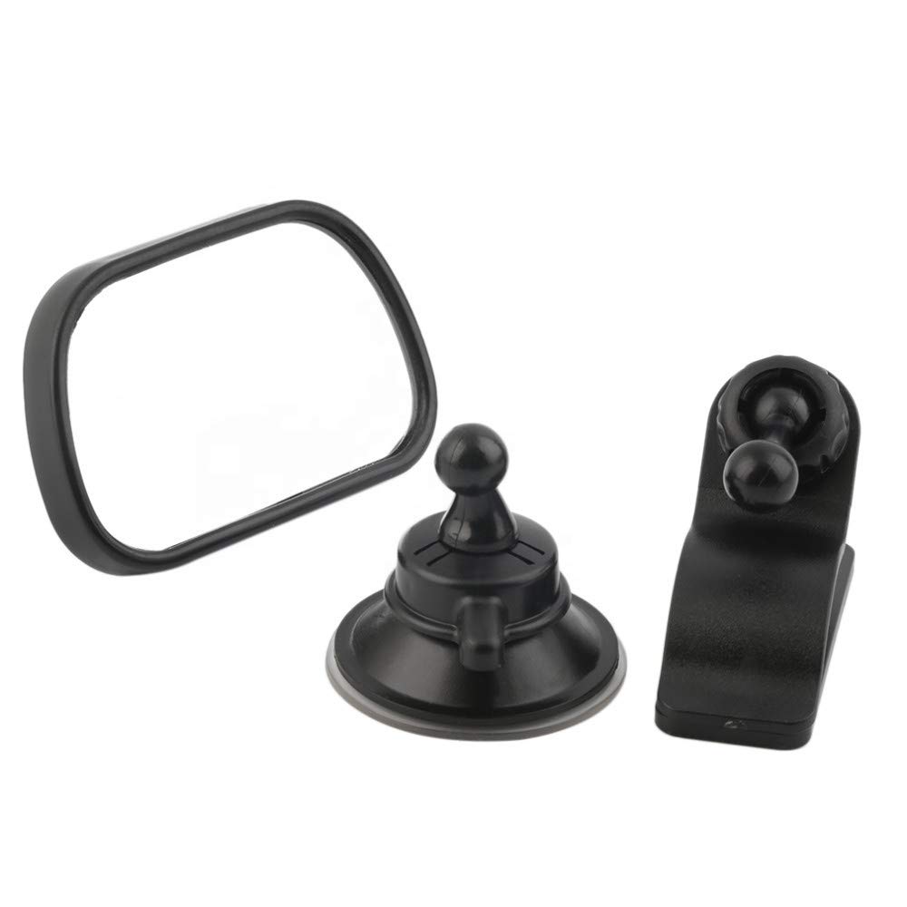 ZogeeZ Baby Rear View Car Mirror - Wide View for Better Viability - Shatter-Resistant Seat Safety for Infants, Children, or Toddlers - Suction or Clip-On Mounted Visor - 3"x2" size