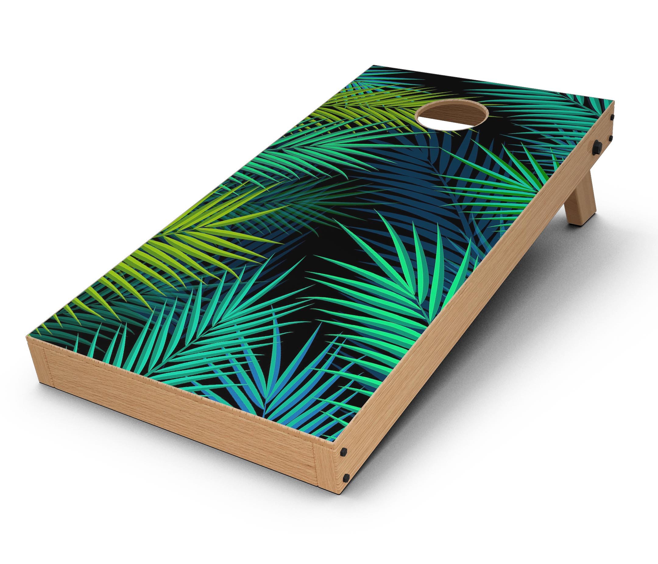 Design Skinz Summer Tropical Skin Set for Cornhole (Skin Only) - Retro Summer Jungle v1