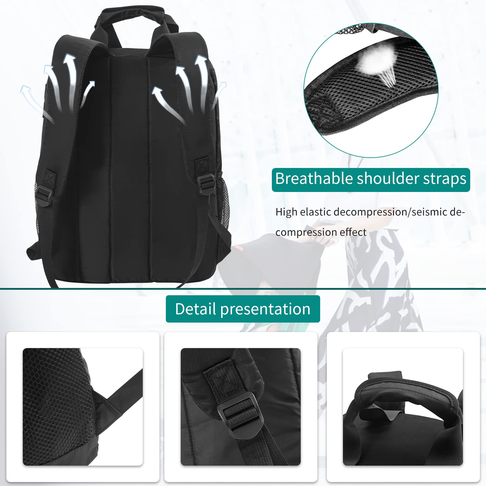 AKOZLIN Foldable Stroller Travel Bag Backpack Compatible with GB Pockit+ All City/GB Pockit Air All Terrain/Gb Pockit Stroller(14.2”×8.7”×20.5”)