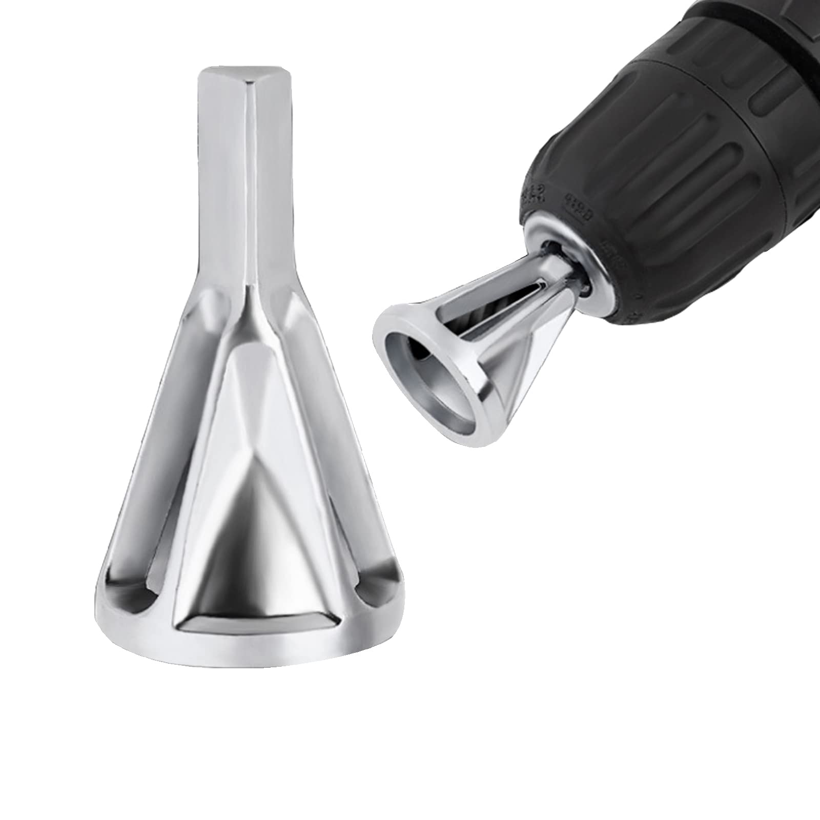 AIYOO 2 Pack Deburring External Chamfering Tool Deburring Tool for Metal High Speed Stainless Steel Bolt Deburring Tool Quickly Repairs Damaged Metal Drill Bit Triangle Shank