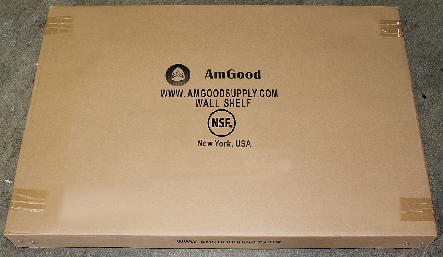 AmGood 14" x 60" Stainless Steel Wall Shelf | Appliance & Equipment Metal Shelving | Kitchen, Restaurant, Garage, Laundry, Utility Room | Heavy Duty | Squared Edge | NSF Certified