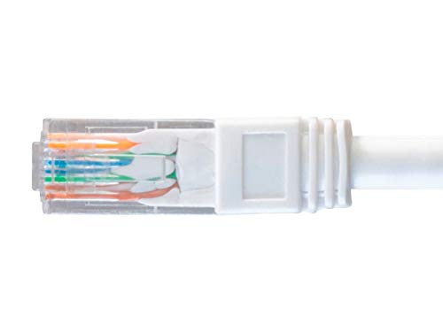 Monoprice Cat6 Outdoor Rated Ethernet Patch Cable - 50 Feet - White | Snagless RJ45, Stranded, 550MHz, UTP, Pure Bare Copper Wire, 24AWG