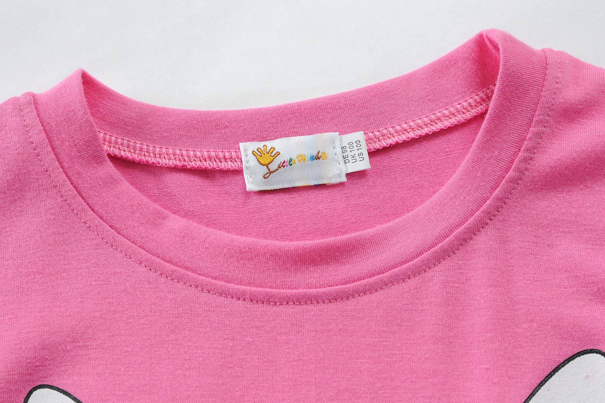 Little Girls Pajama Cute Rabbit Pjs Cotton Summer Short Sets Toddler Pjs Clothes Size 4t 5t