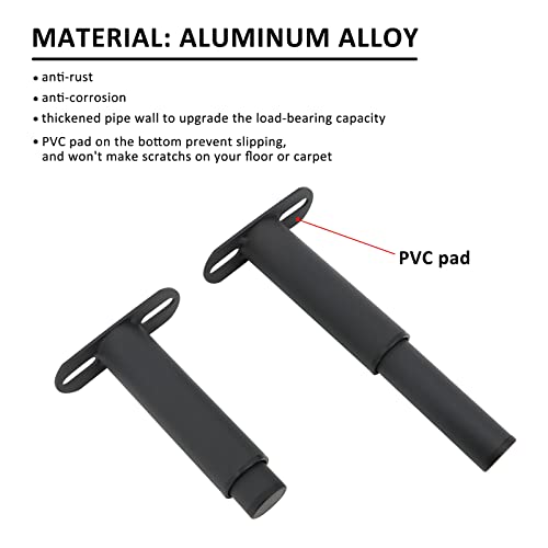 Adjustable Height Center Support Leg for Bed Frame, 5.1" to 9.5" Metal Adjustable Center Frame Slat Support Leg, Sofa Furniture Cabinet Bed Frame Support Leg for Wooden Slats and Metal Bed Frame