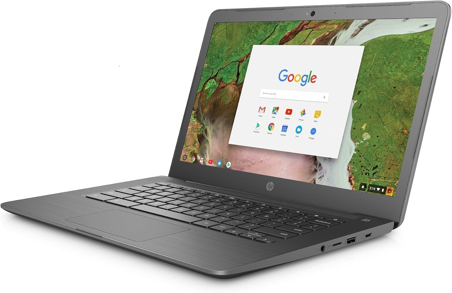 HP 14-ca061dx Chromebook Intel N3350 4GB 32GB eMMC 14” HD Touchscreen Chrome OS (Renewed)