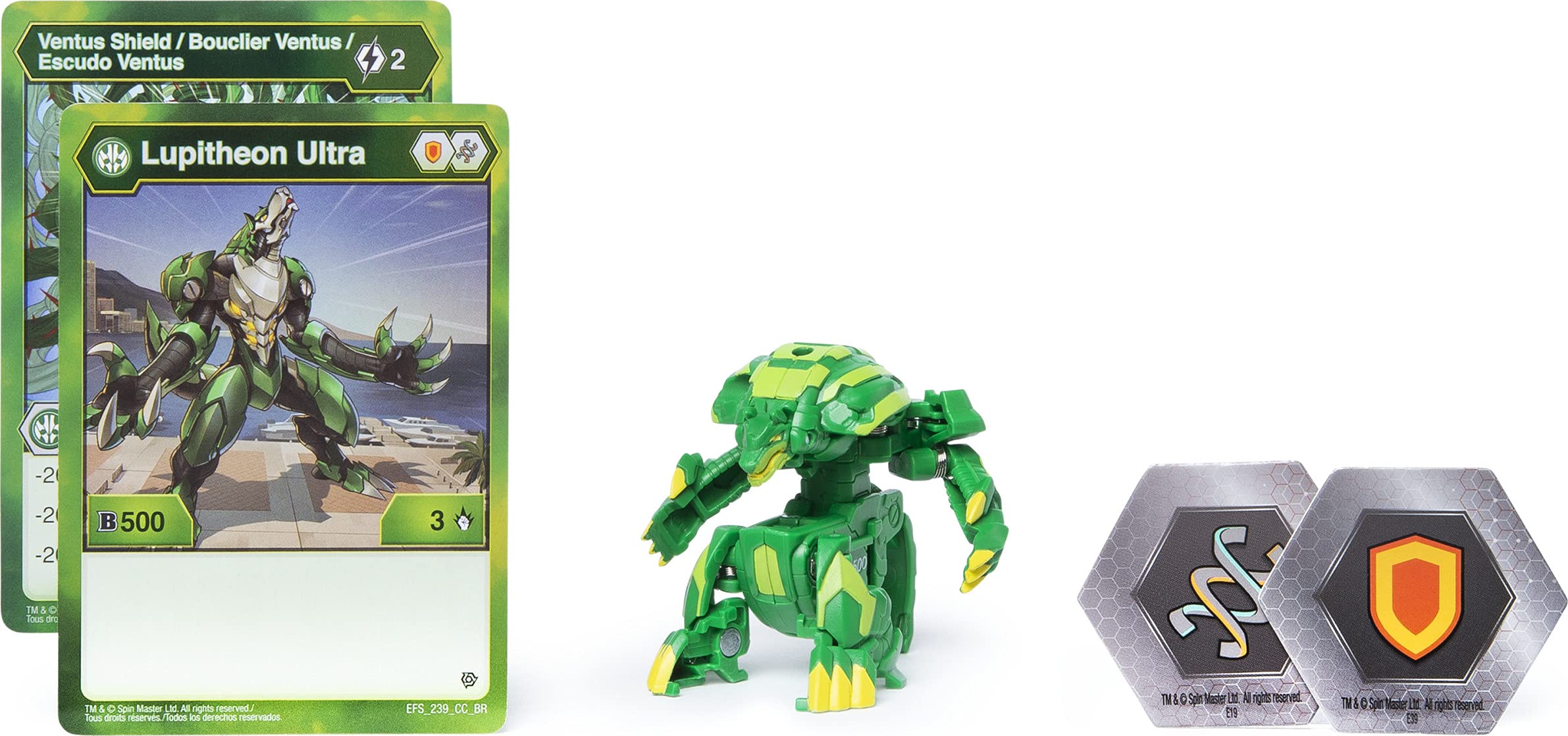 Bakugan Ultra, Lupitheon, 3-inch Collectible Action Figure and Trading Card, for Ages 6 and Up