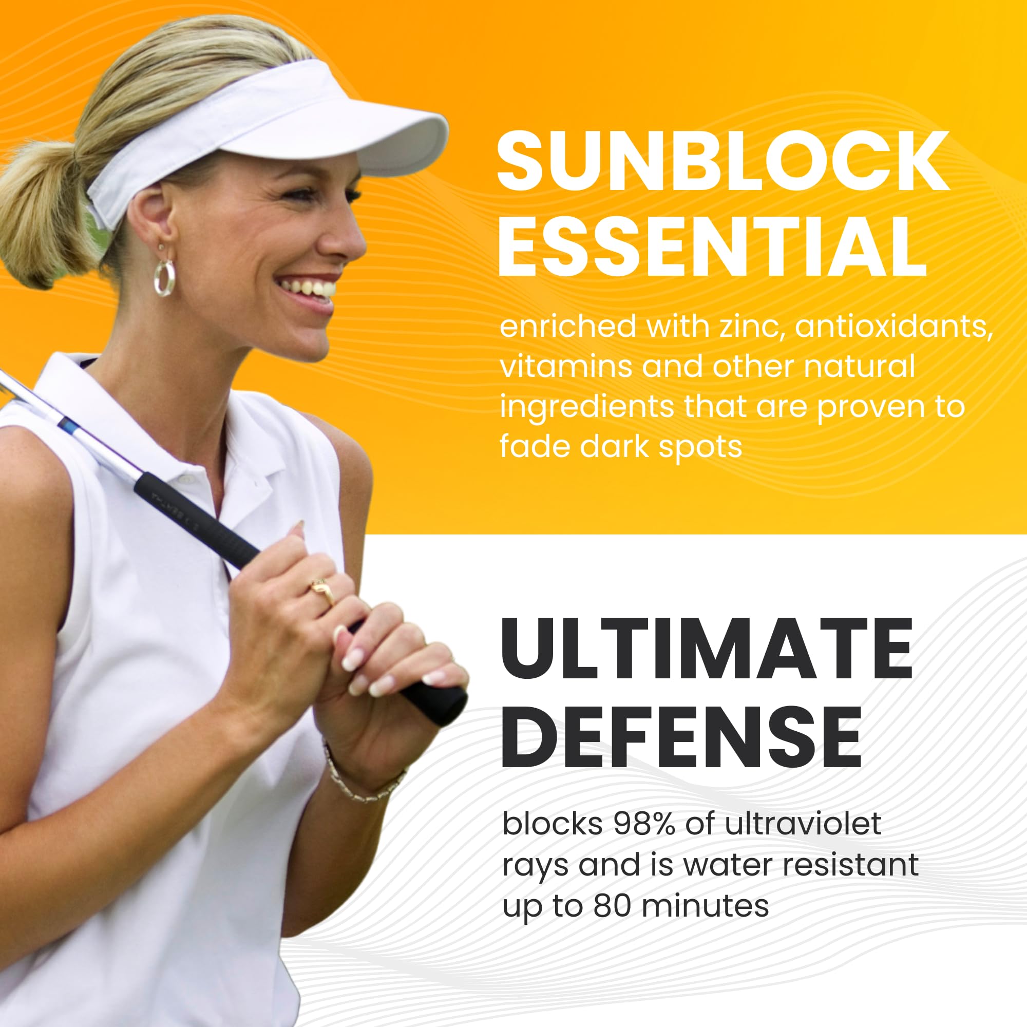 JACKET Sunscreen SPF 50+, Anti-Aging sunscreen with Vitamin C, Water resistant sunscreen for face, Zinc oxide sunscreen lotion, Age Spot Remover, Sunscreen for Body - LARGE 4 OZ size