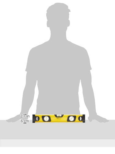 Amazon Basics 16-Inch Heavy Duty Shock Resistant Aluminum Alloy Magnetic Spirit Level