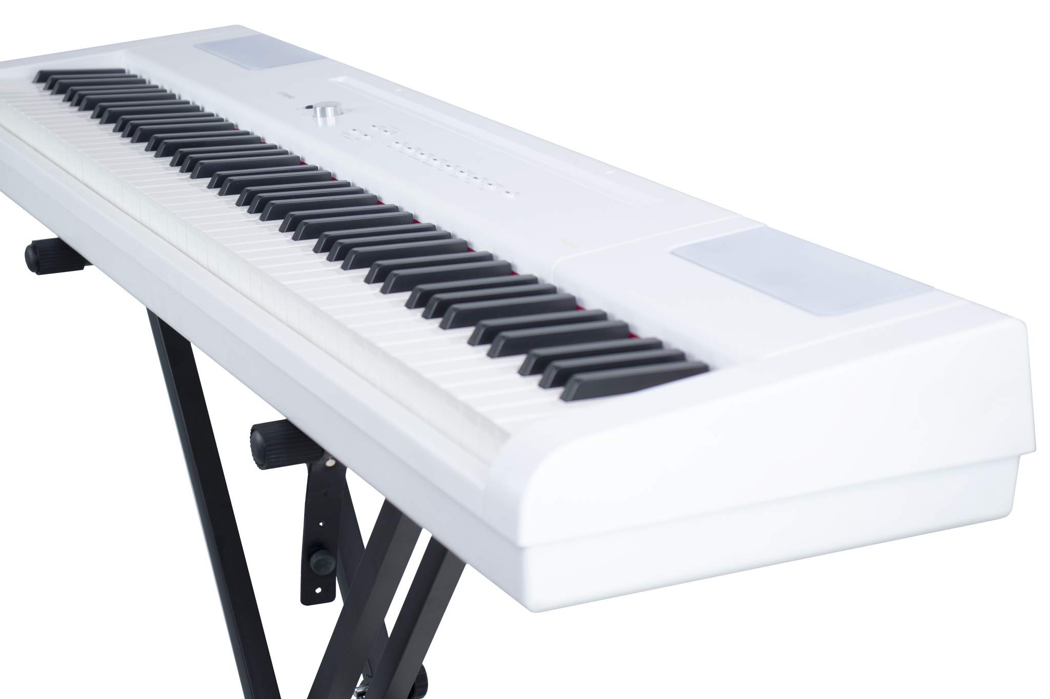 Artesia PA-88H 88-Key Weighted Hammer Action Digital Piano with 16 Dynamic Voices + Power Supply + Sustain Pedal (White)