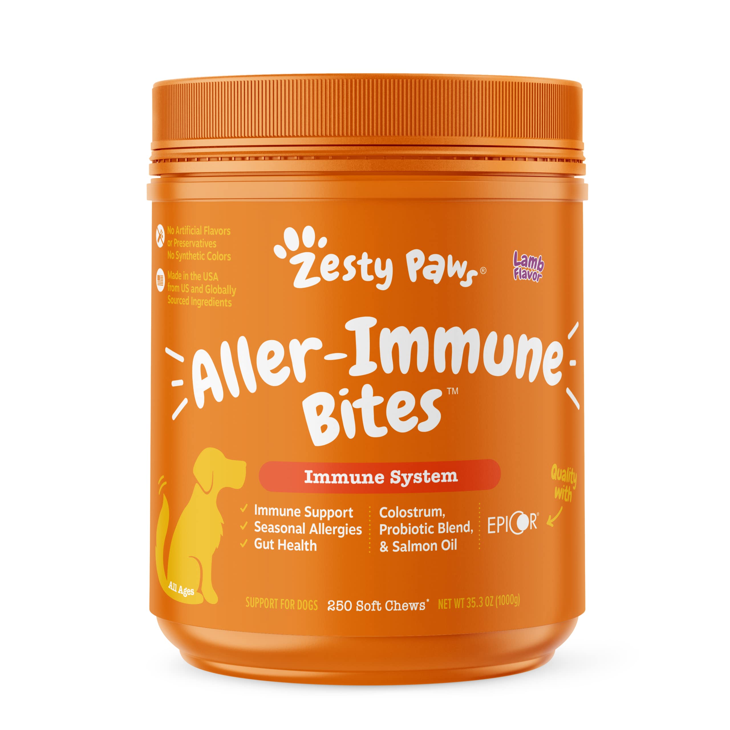 Allergy Immune Supplement for Dogs - with Omega 3 Wild Alaskan Salmon Fish Oil + Senior Advanced Multifunctional Supplement for Dogs β Glucosamine & Chondroitin