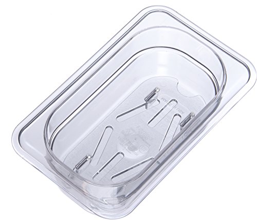 Carlisle FoodService Products 1033507 StorPlus Ninth Size Polycarbonate Drain Shelf, Clear