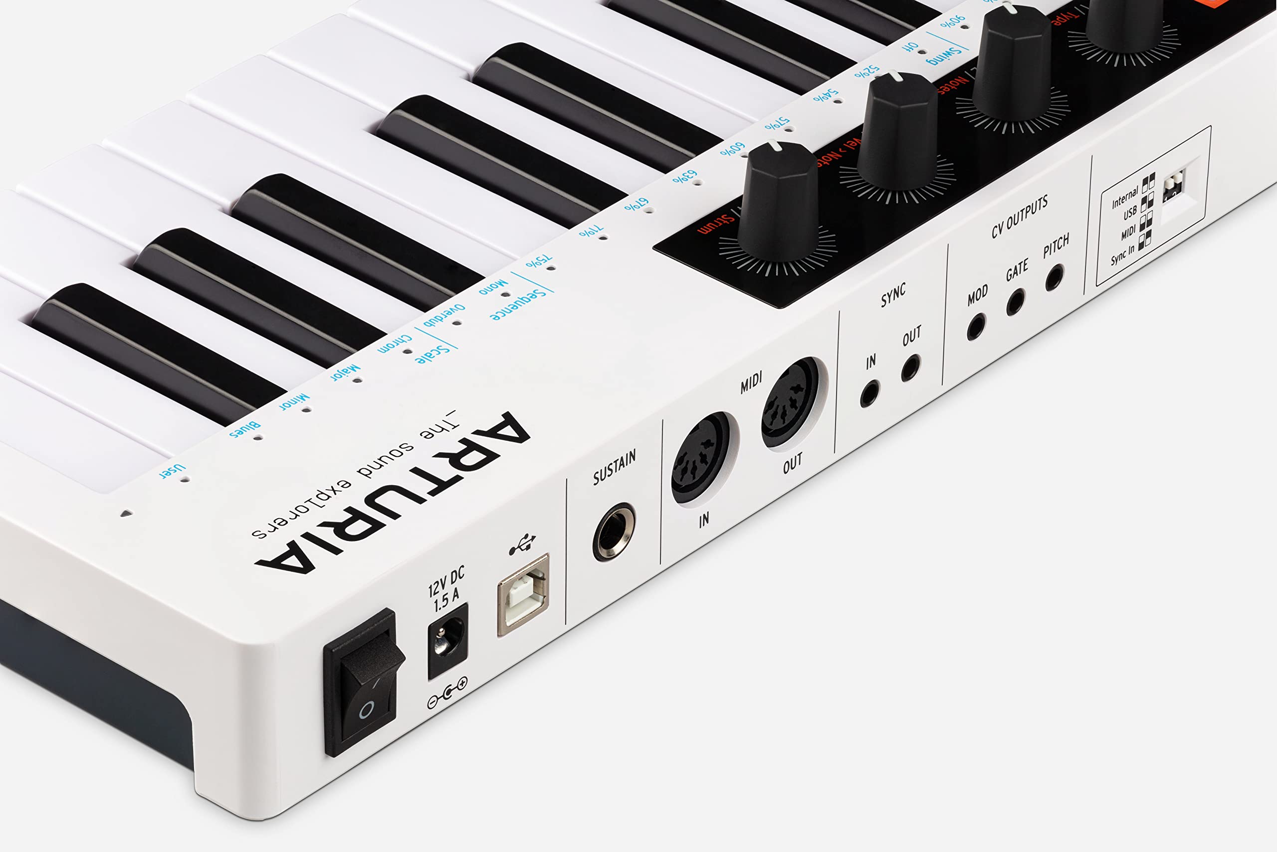 Arturia KeyStep 37-key Controller & Sequencer Bundle w/USB Cable, Anti-ground Loop Adaptor, MIDI Cable, Deluxe Sustain Pedal, and Austin Bazaar Polishing Cloth