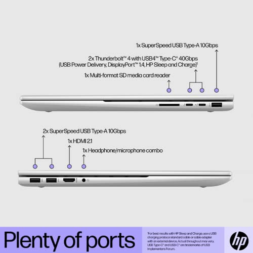HP Envy Business Laptop, 17.3" FHD Touchscreen Display, Intel Core i7-1260P Processor, 32GB RAM, 1TB SSD, Wi-Fi 6, Backlit Keyboard, SD Card Reader, HDMI, Webcam, Windows 11 Pro, Silver